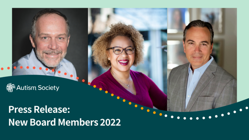 Press Release: Autism Society Welcomes Asila Calhoun, Stephen DeStefani ...