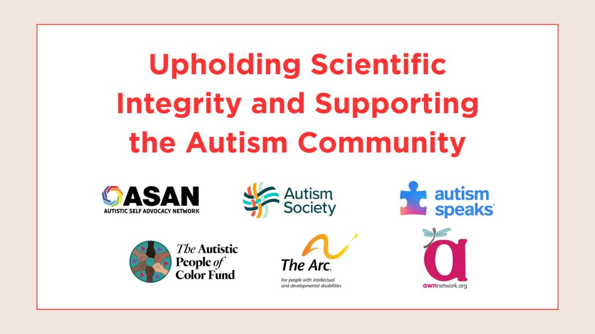 Leading Autism Organizations Release Joint Statement on Upholding ...